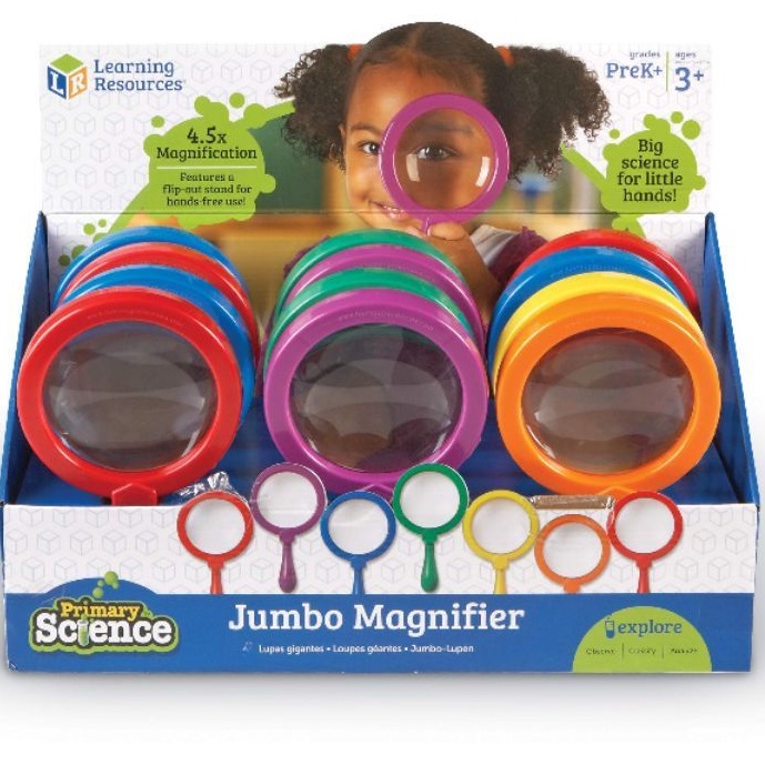 Authentic Learning Resources Primary Science Jumbo Magnifier Magnifying ...