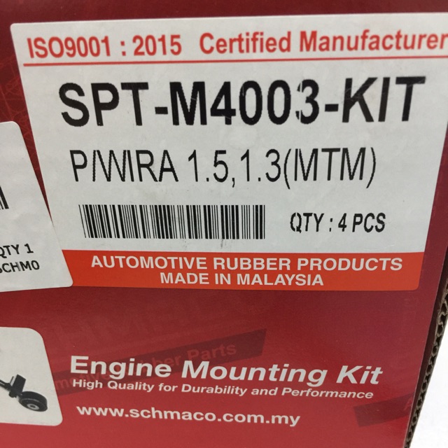 SCHMACO Engine Mounting Set for Proton Wira 1.3,1.5 ( Manual) | Shopee ...