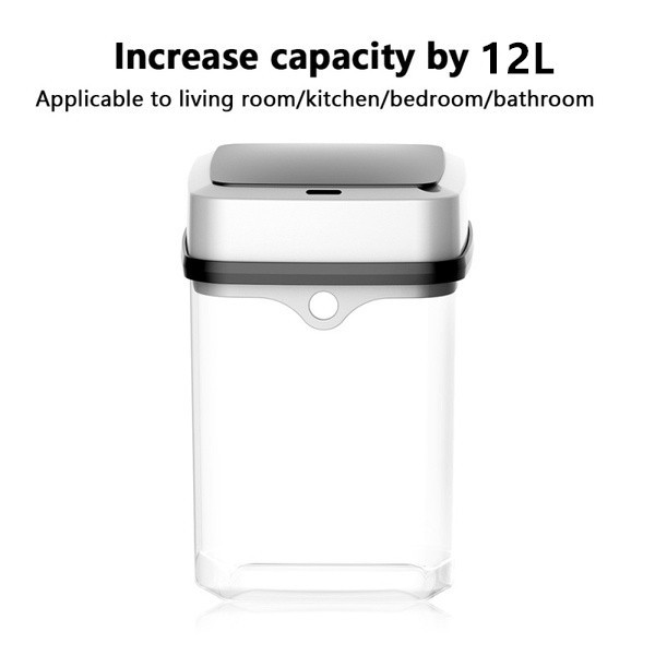 12L Automatic Smart Automatic Sensor Dustbin Trash Can Waste Bin ...