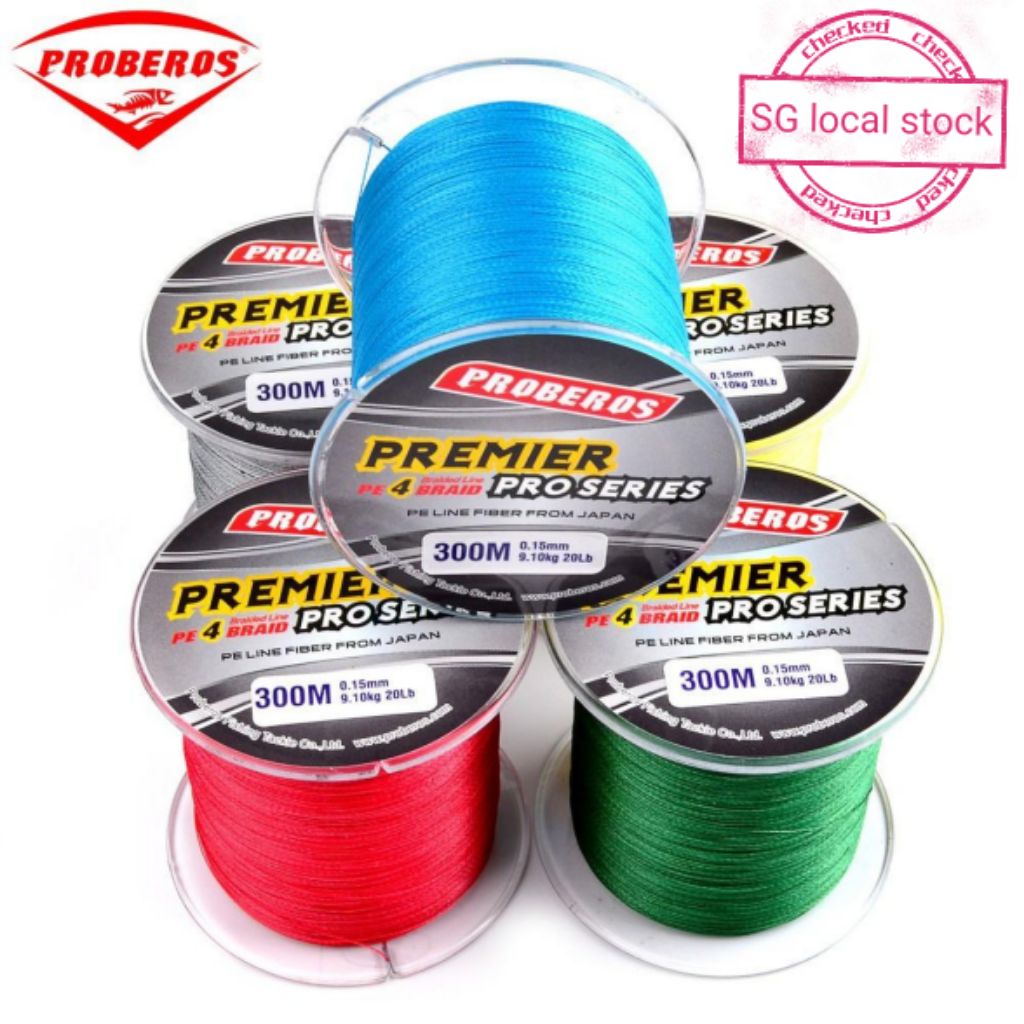 🔥SG Local Stock🔥Japan Fishing line 300m 4 braids line 8 braids rainbow ...
