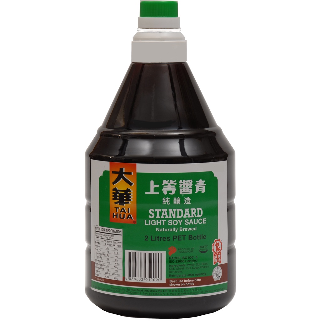 Tai Hua Standard Light Soy Sauce 大華上等酱青(生抽) 2L | Shopee Singapore