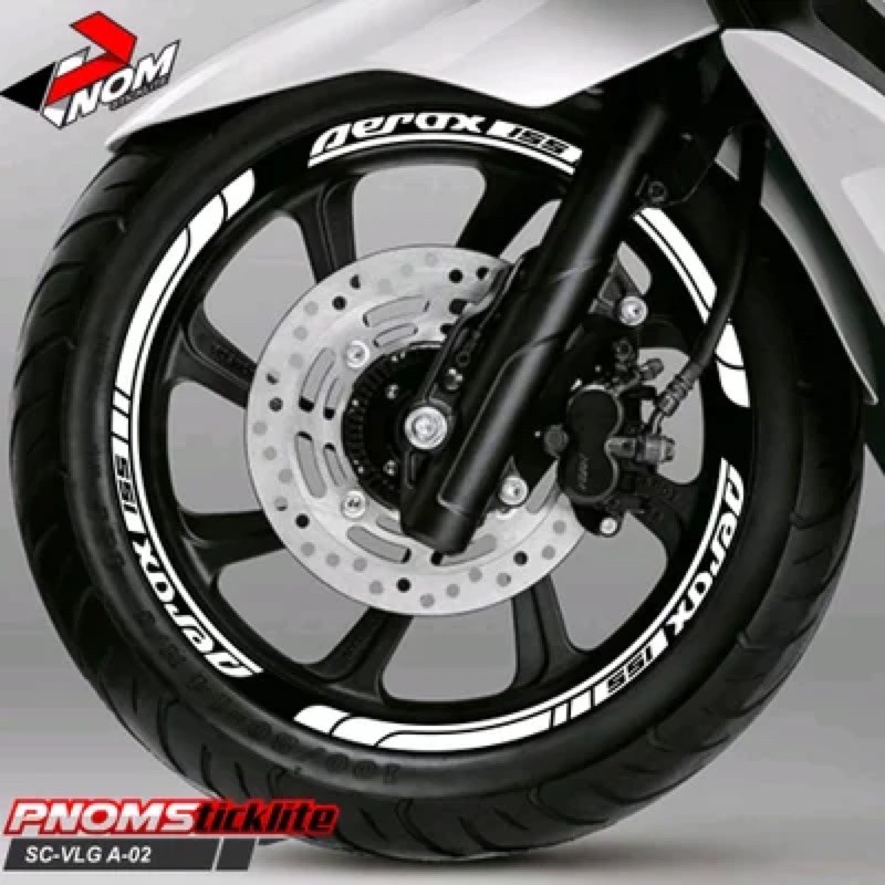 Sticker Rim Reflective Wheel Aerox Logo | Shopee Singapore