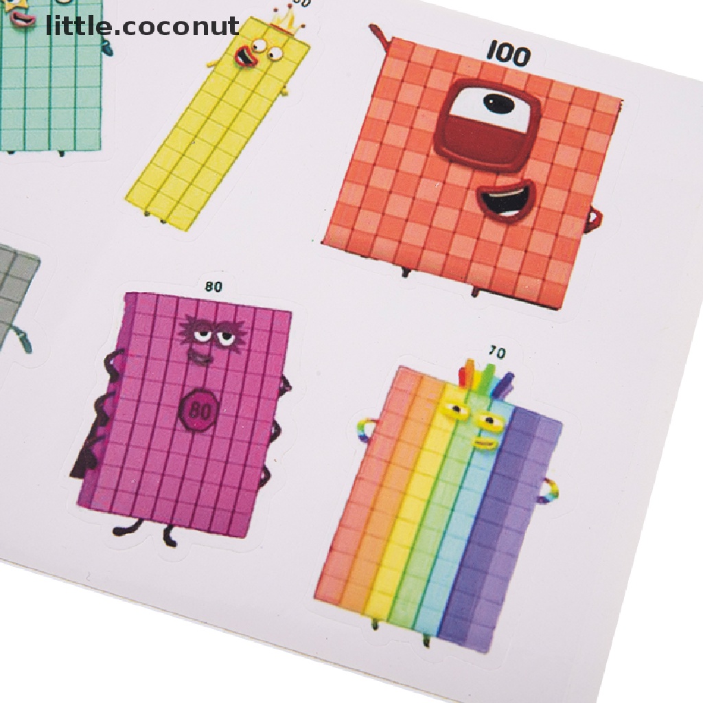 [little.coconut] Numberblocks Stickers Toys Number Blocks Graffiti DIY ...