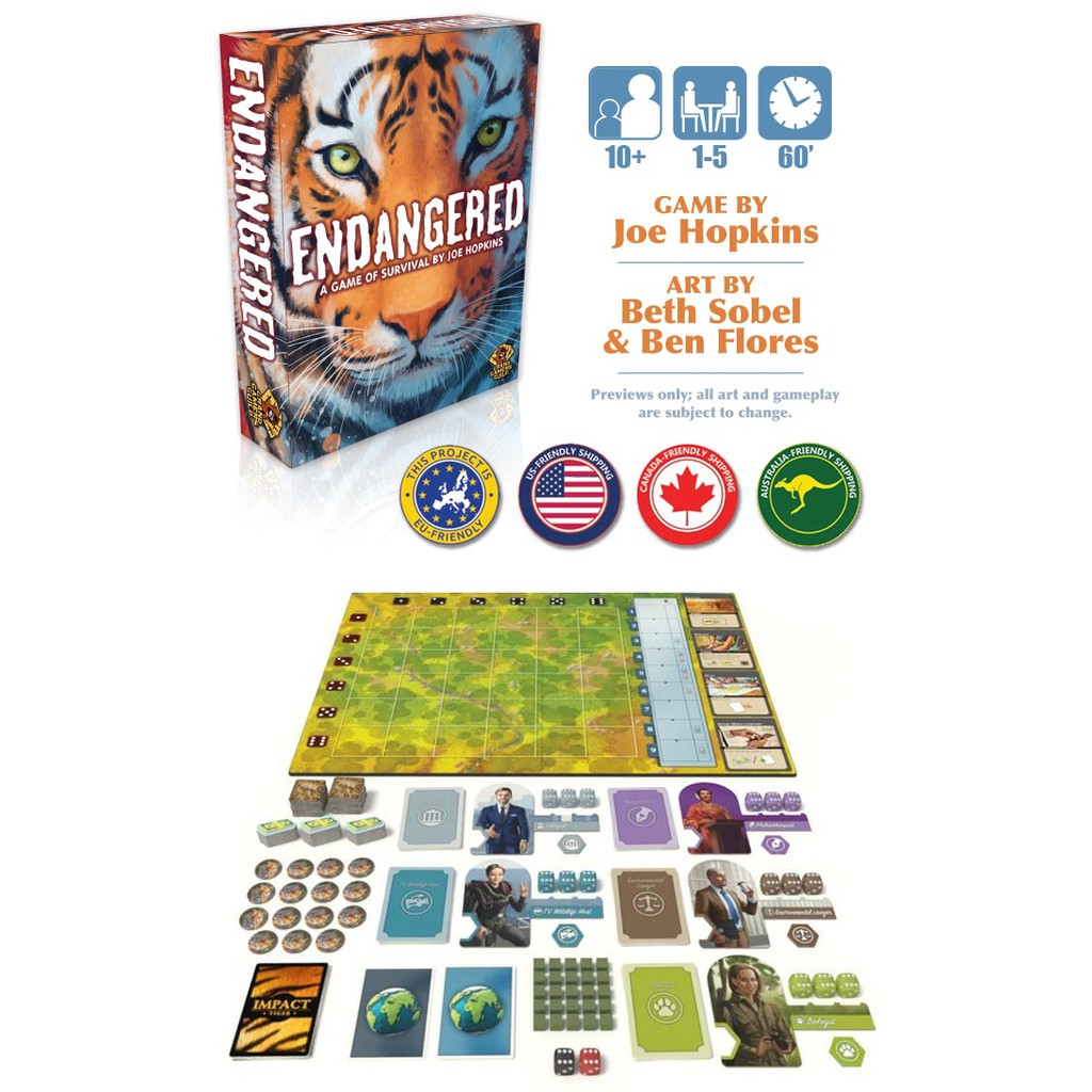 Endangered Kickstarter Board Game Bundle by Grand Gamers Guild | Shopee ...