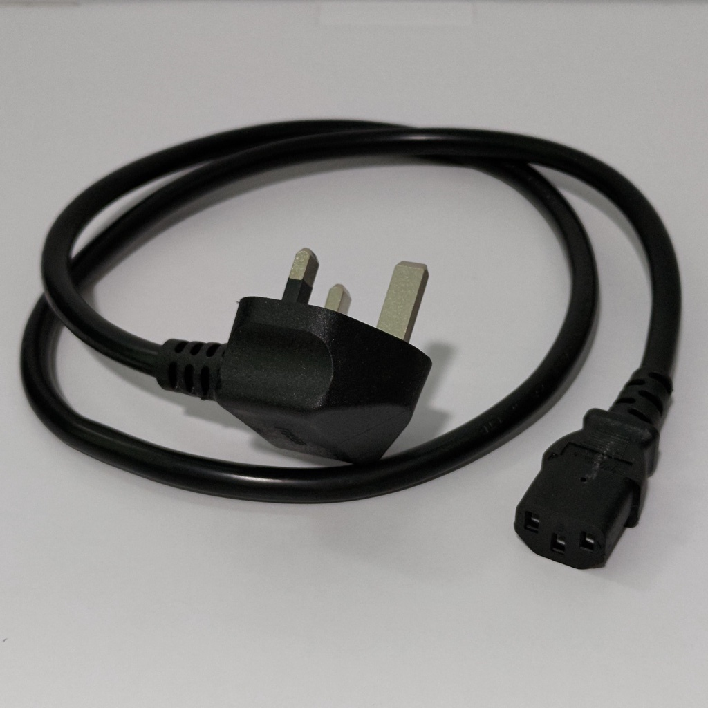 [SG In Stock] Power Cable UK 3-Pin to C13 Power Cord Plug for PC Power ...