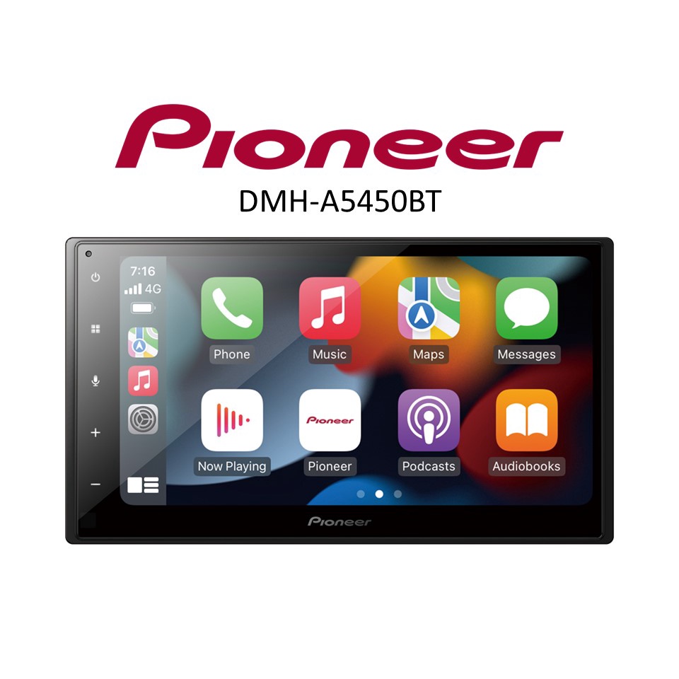 Pioneer DMH-A5450BT 6.8" Multimedia Receiver Carplay Android Auto ...