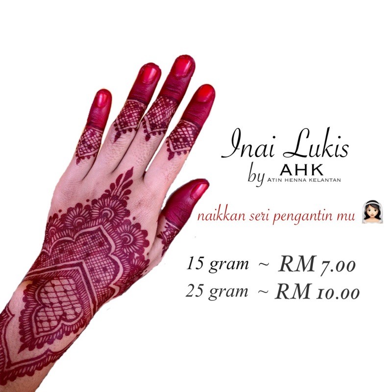 Inai Painting by AHK (Red lip lip) | Shopee Singapore