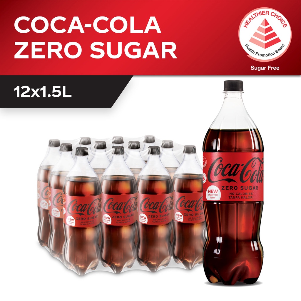 Coca-Cola Zero Sugar (12 x 1.5L) – Case (Halal) | Shopee Singapore