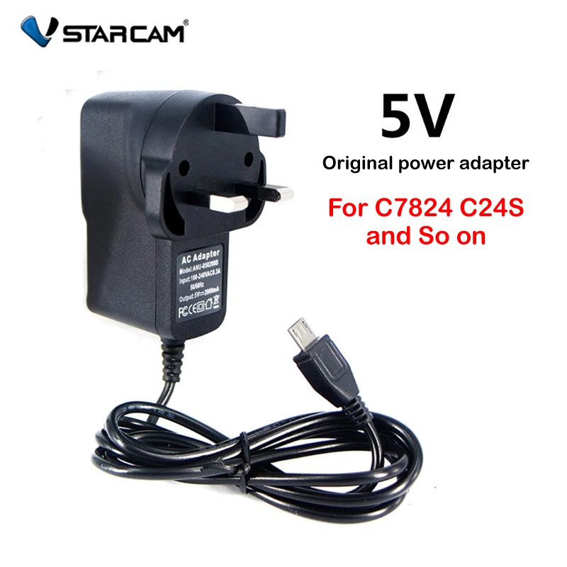 Vstarcam Genuine Original 100-240V AC to DC 5V Micro USB Power Adapter ...