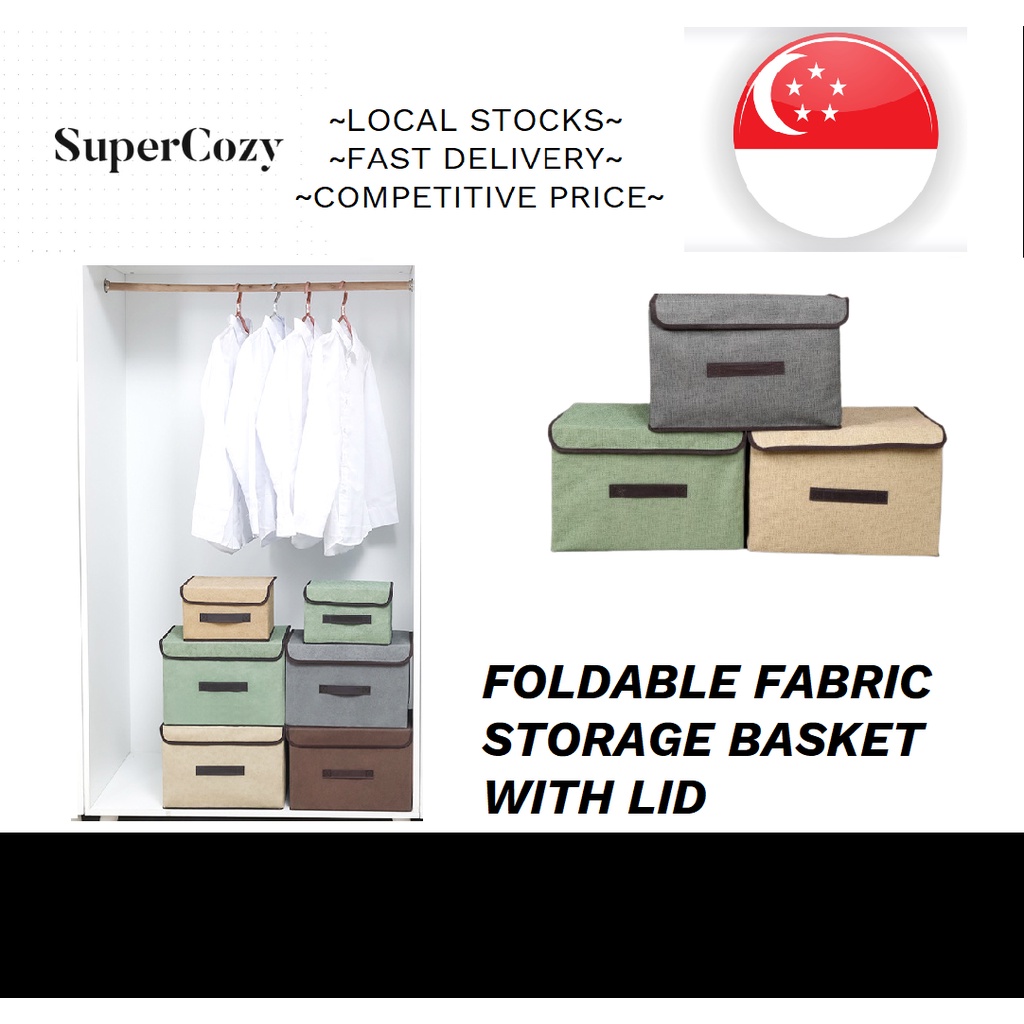 👍CHEAPEST!!!👍 Storage Cube Box Fabric Foldable Collapsible Box Bin ...