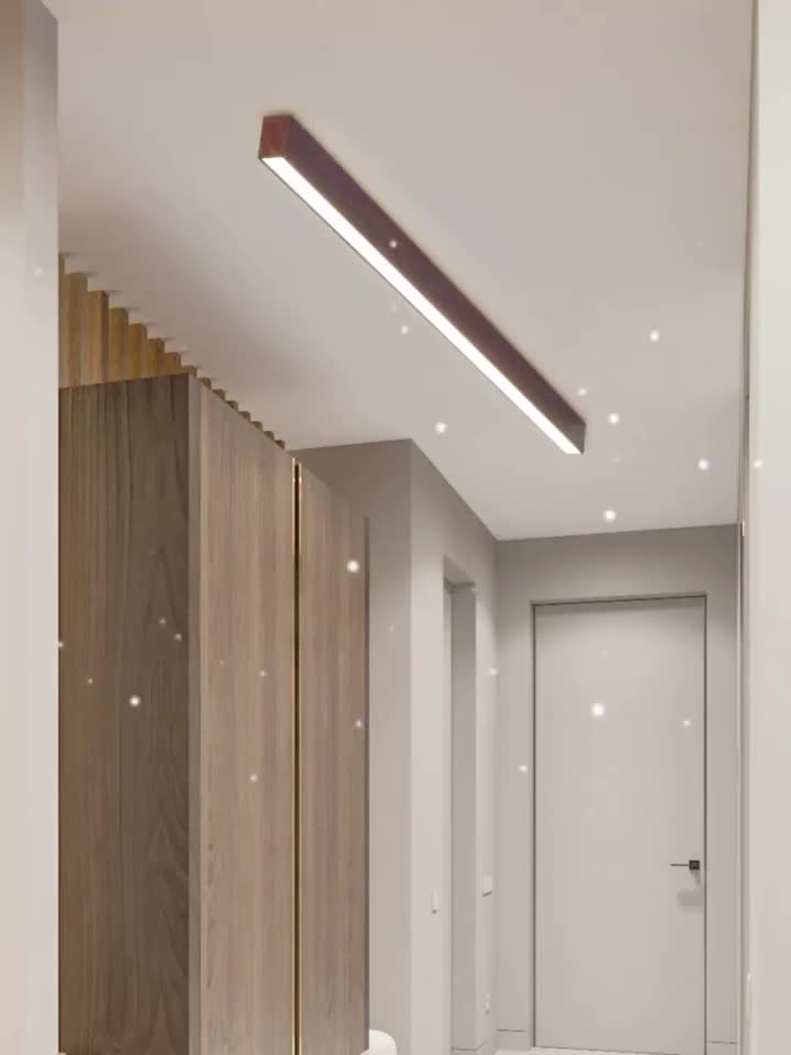 LED Linear Ceiling Light for Living Room, Hallway Long Ceiling Lamp ...
