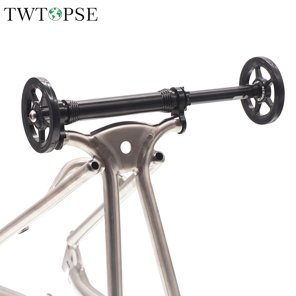 TWTOPSE Bike Easy Wheel Extension Rod For Brompton Folding Bicycle Rear ...