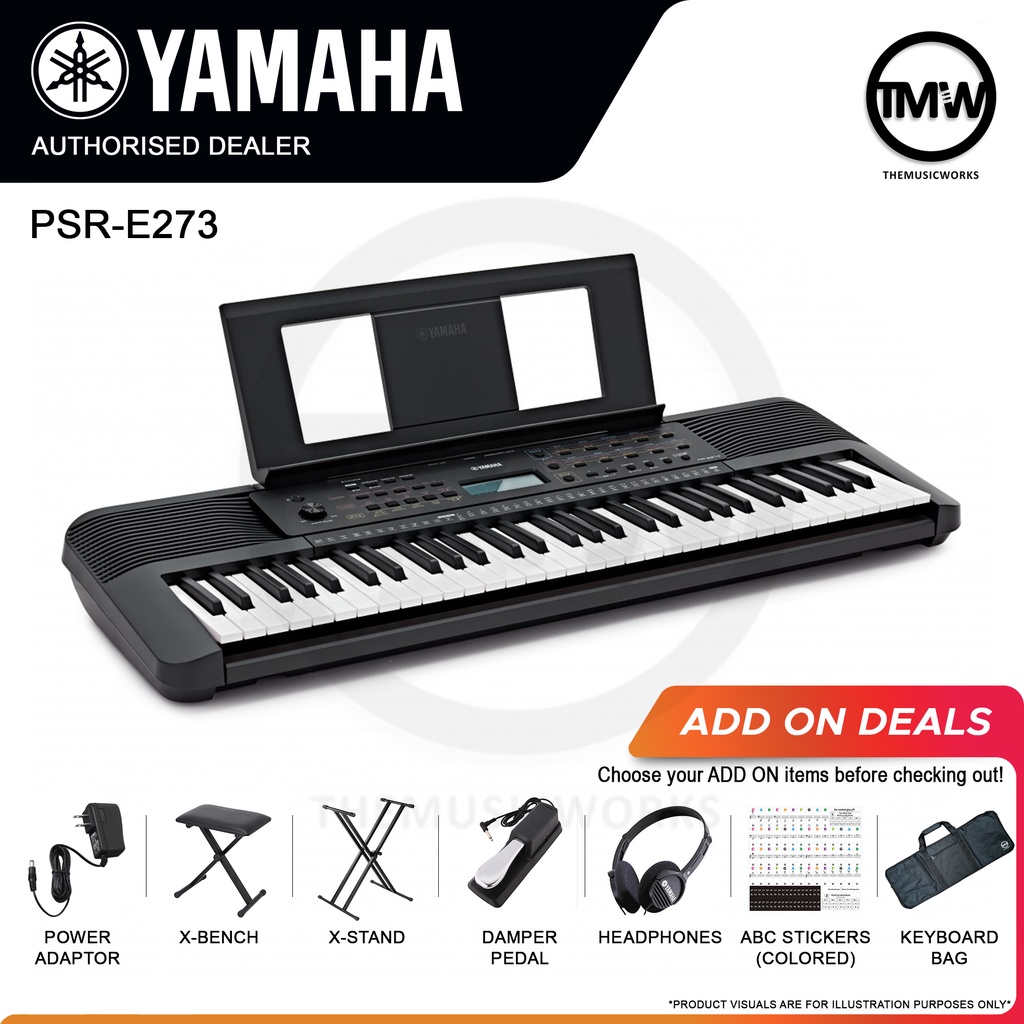 Yamaha PSR-E273 PSR-E283 Portable Keyboard 61 keys PSRE273 PSRE283 PSR ...