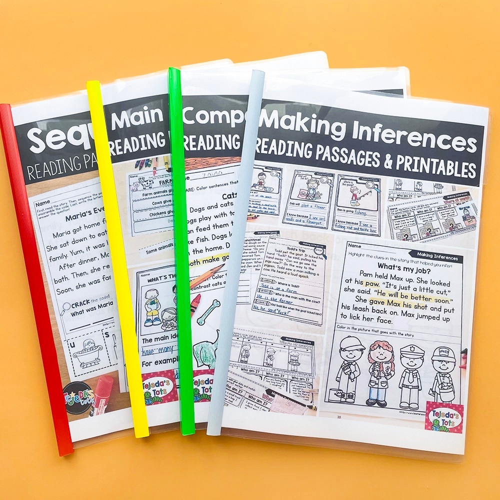 Reading Comprehension Passages Sequencing Main Ideas Compare and ...