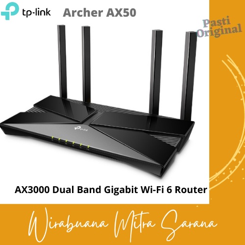 Tplink Archer AX50 AX3000 Dual Band Gigabit Wi-Fi 6 Router | Shopee ...