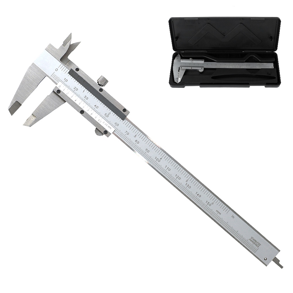 Ready Stock Vernier Caliper 6" 0-150mm 0.05mm Stainless Steel Calipers ...