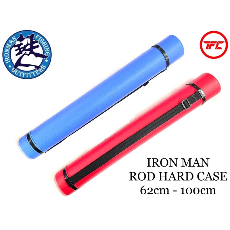 IRONMAN Rod Tube Hard Case Protector Cover Safety Safely Fishing Travel ...