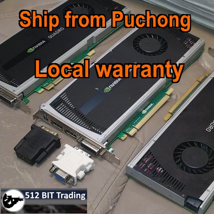 Nvidia Quadro 4000 2000 2GD5 K600 Q600 1 GB ddr3 FX 580 work/game ...