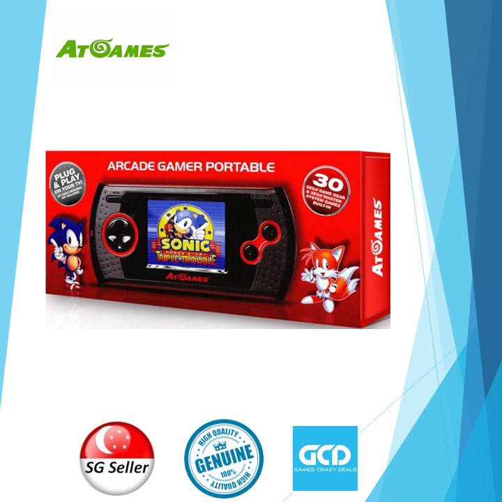 AT Games Arcade Gamer Portable (30 Build in Games) | Shopee Singapore