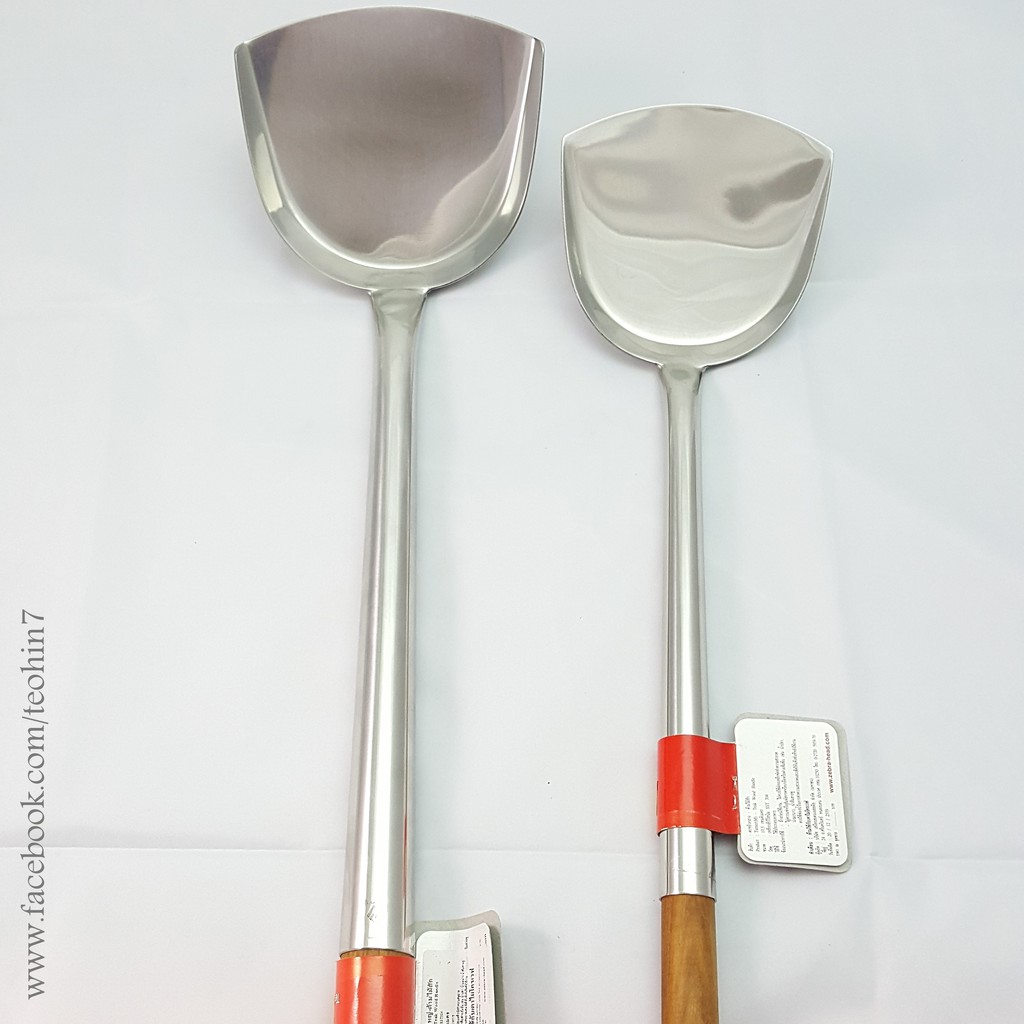 [TeoHin] Zebra SUS304 Teak Wood Handle Turner, Stainless Steel 304 ...