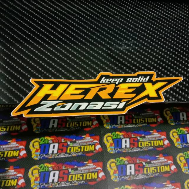 HEREX STICKER, HEREX ZONASI, orajet material + thick glossy lamination ...