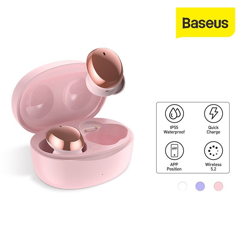 Baseus E2 TWS Bluetooth Earphones Stereo Wireless 5.2 Suitable for iPhone 12 13 Pro Max Laptop ...