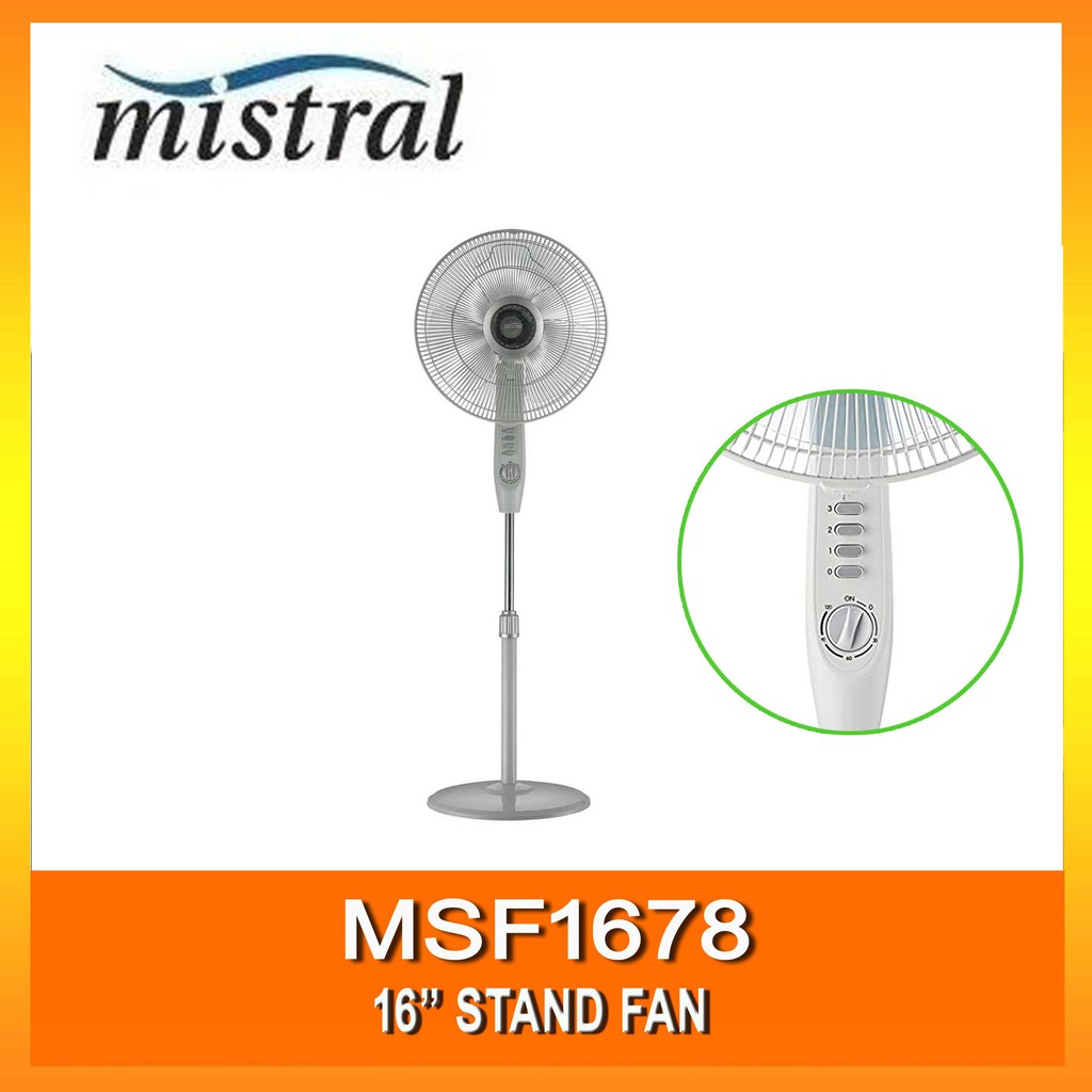 MISTRAL MSF1678 16 Inch Stand Fan | Shopee Singapore