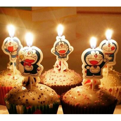 LILIN Birthday Candles/Doraemon Character Birthday Candles | Shopee ...