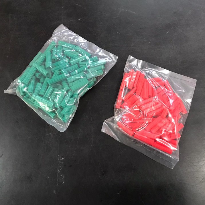 PVC Concrete Wall Plug Plastic Anchors - Green 7 mm / Red 6 mm | Shopee ...