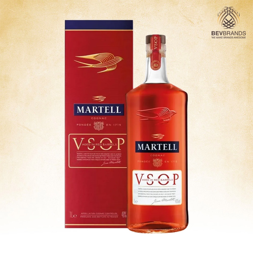 Martell VSOP Red Barrels Cognac 1 Litre 40 Percent ABV | Shopee Singapore