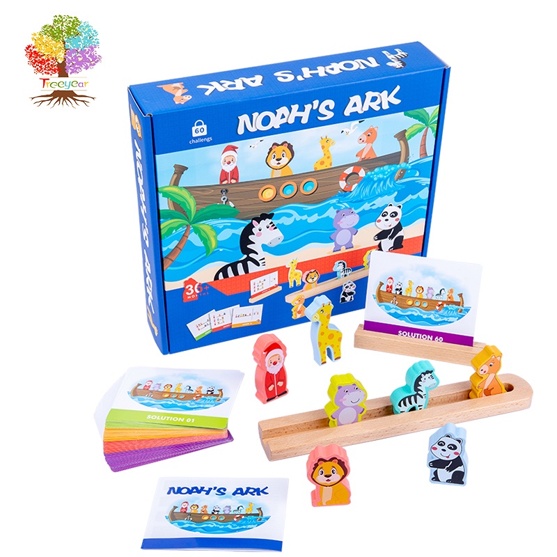 Noah'S Ark Sorting Games Educational Wooden Toys Kids Animal Logical ...