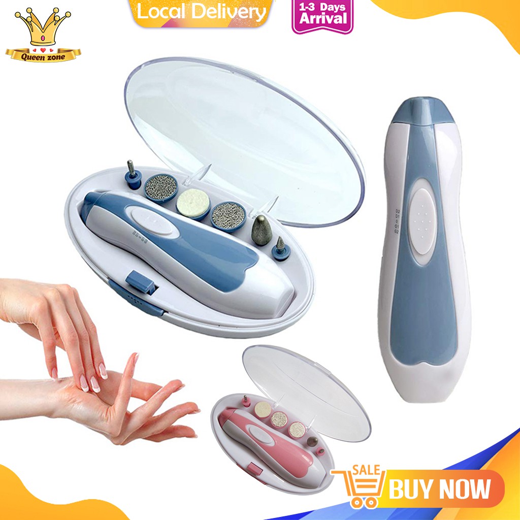Nail Clipper Electric Nail Trimmer Baby Buffer 6in1 Electric Adult ...