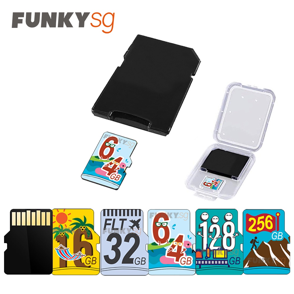 FUNKY EXTREME Micro SD Card 32GB, 64GB, 128GB, 256GB UHS-I U3 up to ...