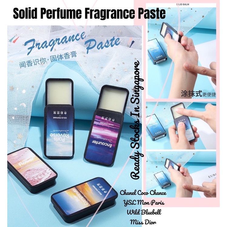 Solid Perfume Balm Long Lasting Fragrance Paste Portable Pocket Perfume ...