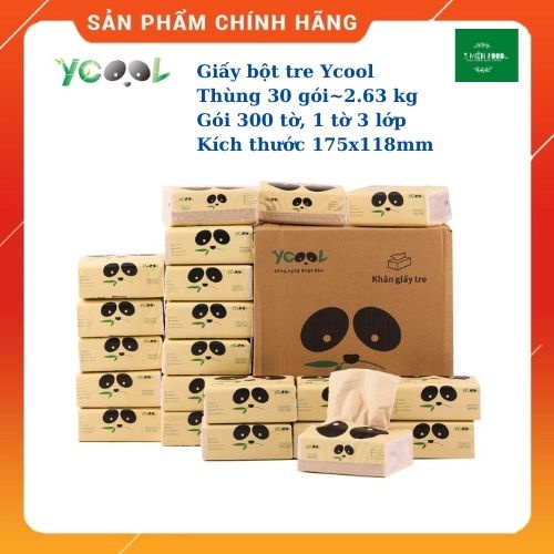 Carton of 30 packs of Ycool panda tissue paper, Ycool tissue paper ...