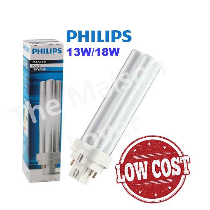 [Bundle] Philips Master PL-C PLC 4Pin 4P 13W 18W Light Tube 827 830 840 865 | Shopee Singapore