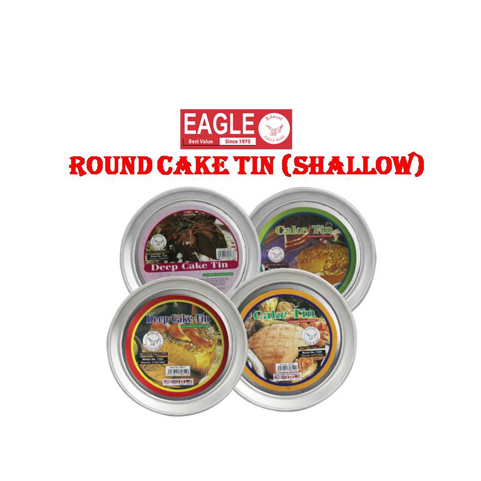 EAGLE ALUMINIUM ROUND CAKE TIN (SHALLOW) | Shopee Singapore