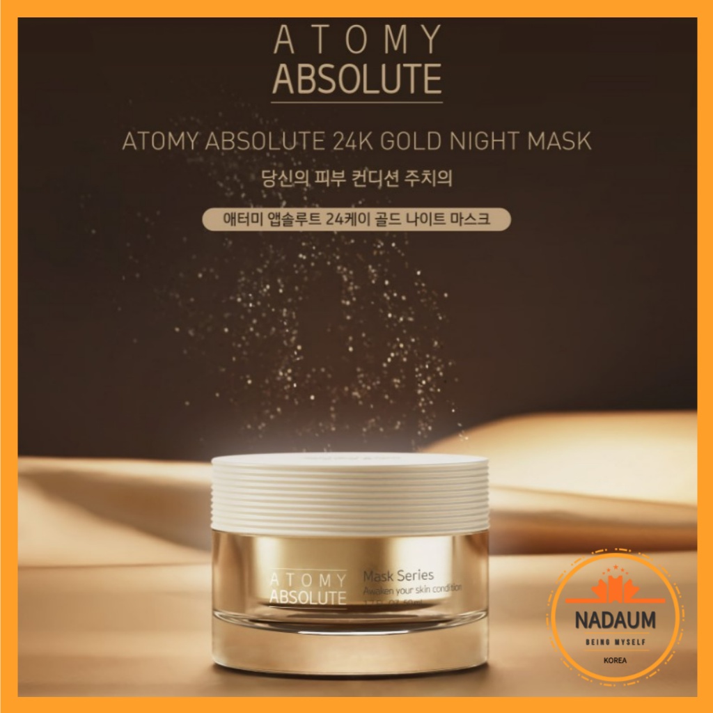 Atomy Absolut 24K Gold Night Mask 50 ml / Wrinkle, Whitening Double ...