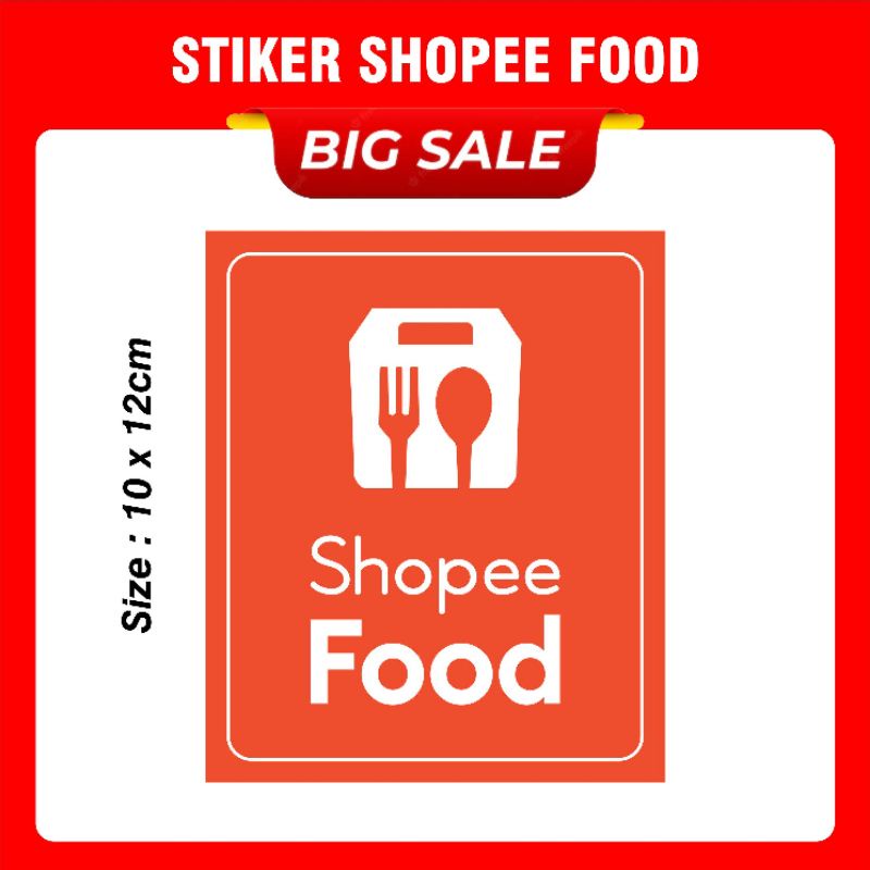 ShopeeFood Logo Stickers – Suitable for Restaurants, Cafes, & Culinary ...
