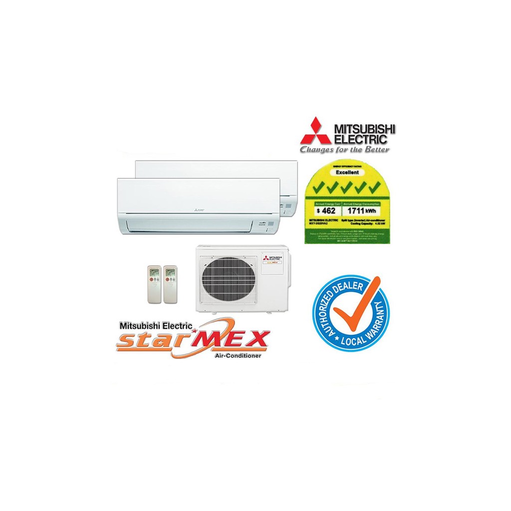 Mitsubishi Electric StarMex Inverter System 2 Air Conditioner With ...