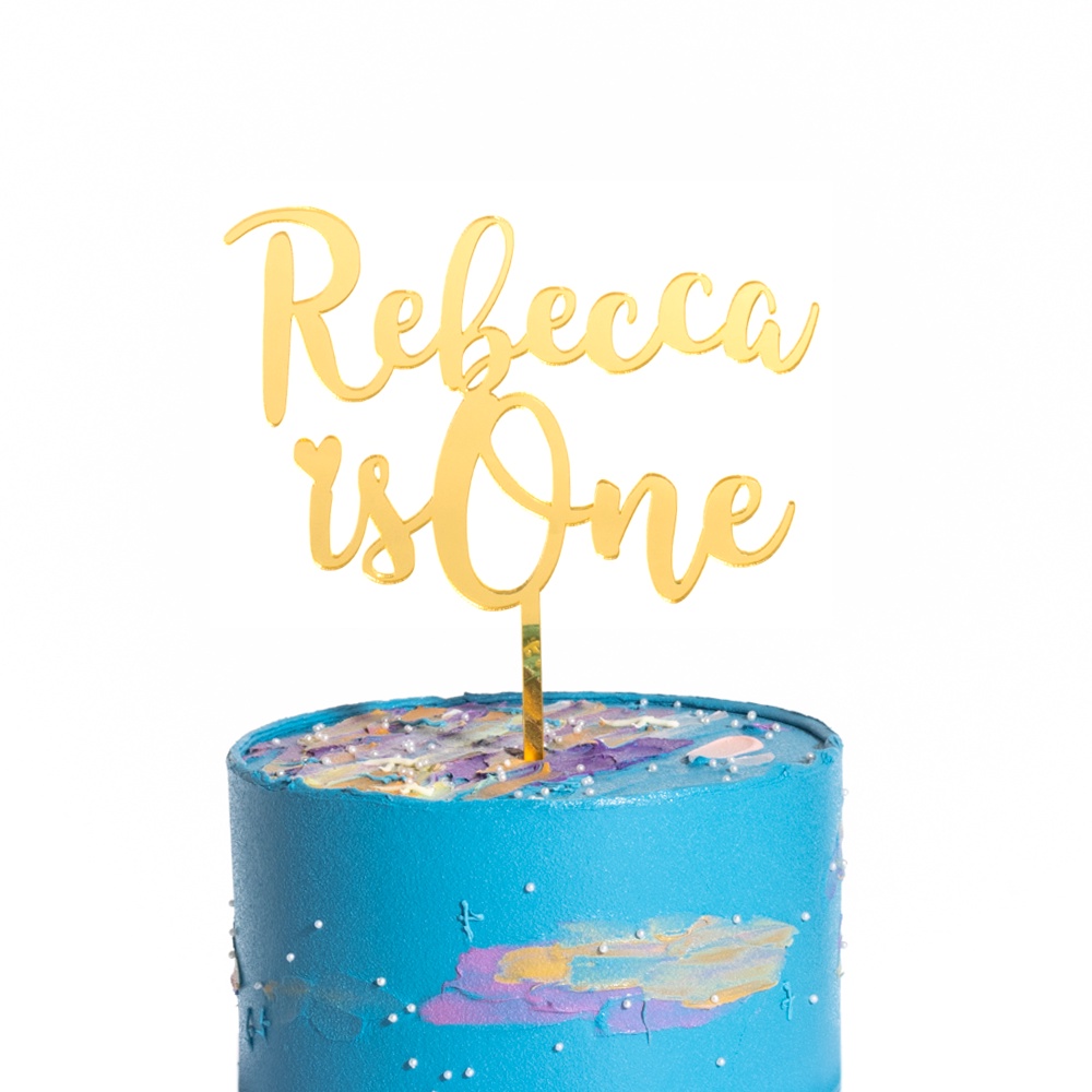 Customized personalized acrylic birthday cake topper/Customized name ...