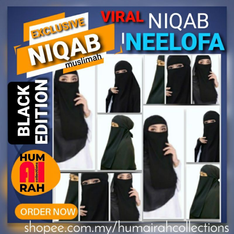 VIRAL BEST Niqab Ninja inspirasi Neelofa Ninja purdah Half Ninja Niqab ...