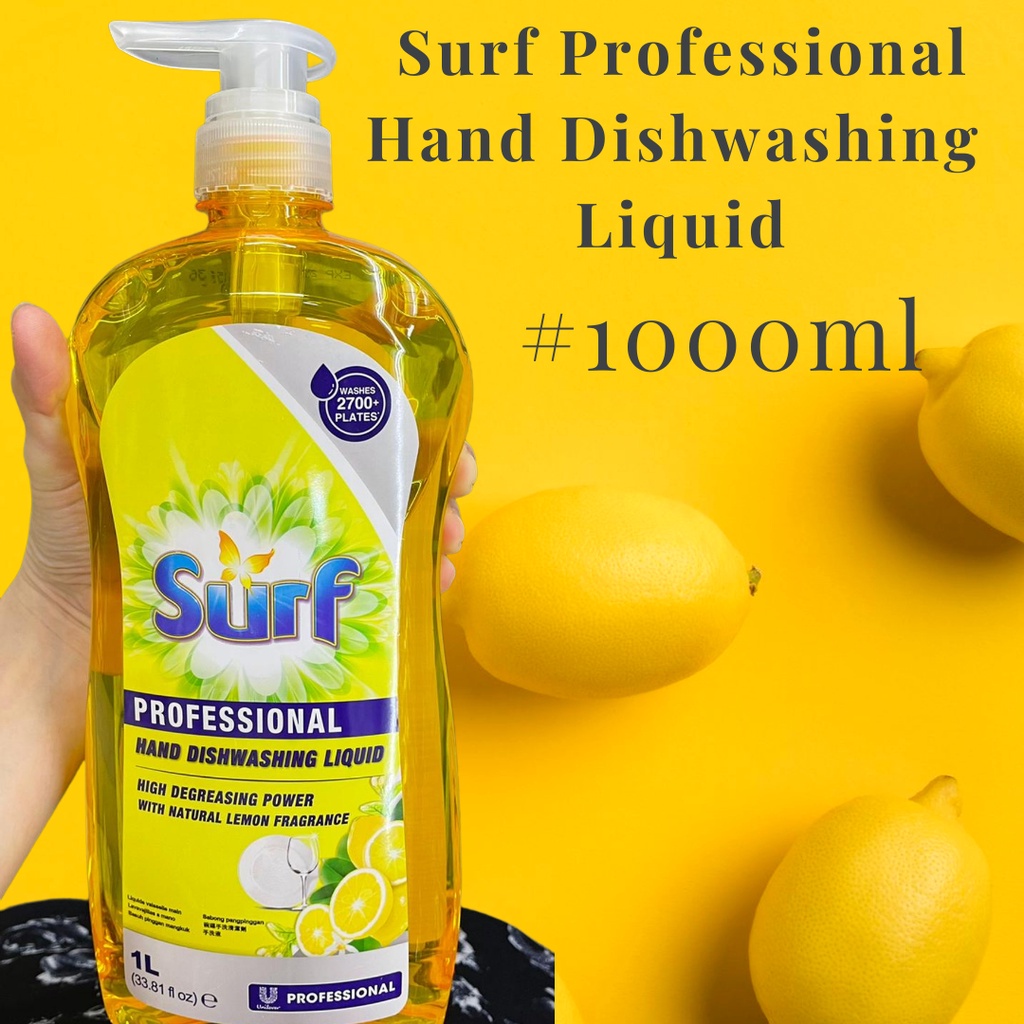 Surf Dishwash liquid 1000 ml Lemon Concentrated Dishwashing Liquid ...