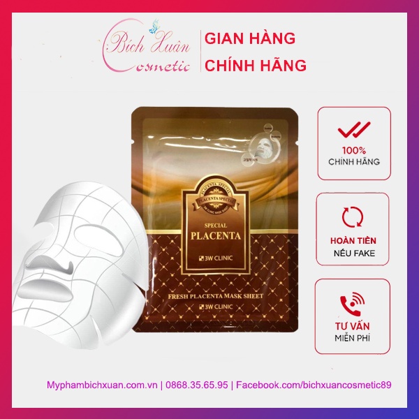 Sheep Placenta Mask 3w Clinic Fresh Mask 23ml | Shopee Singapore