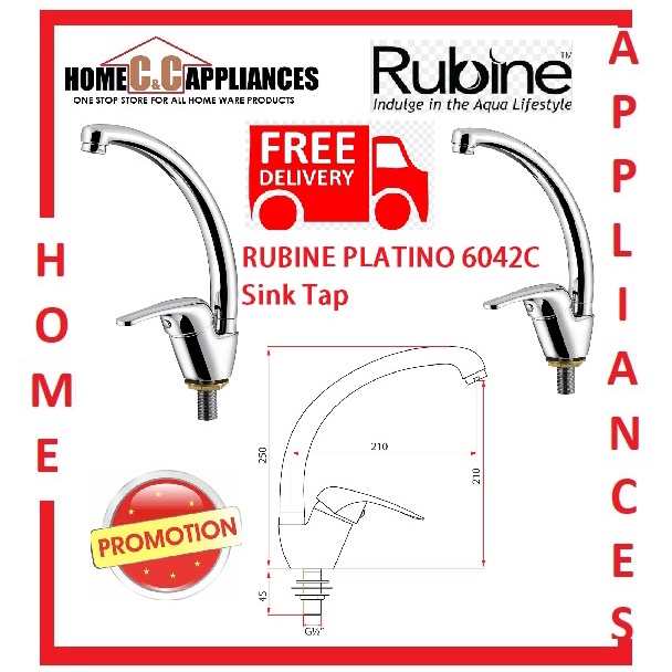 RUBINE PLATINO 6042C Sink Tap | Shopee Singapore