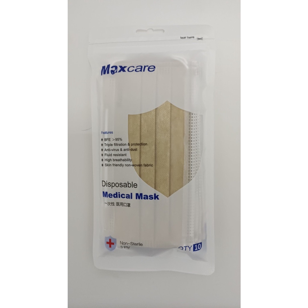 Bundle of 10 Packs l MAXCARE Great Fortune Gold / White Resealable Pack ...