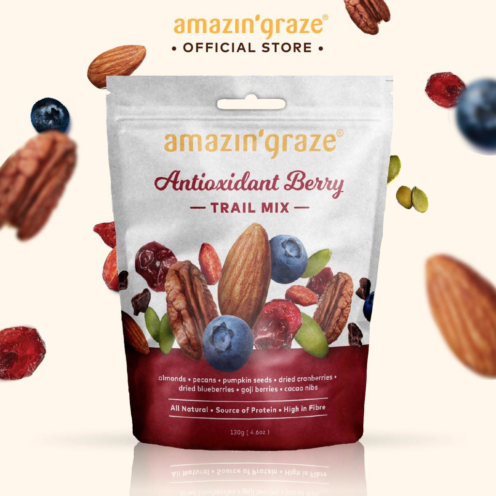 Amazin' Graze Healthy Antioxidant Berry Trail Mix 130g | Shopee Singapore