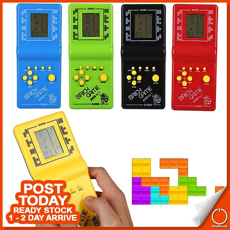 CLASSIC Fun Tetris Brick Arcade Mini Gameboy Pixel Game Retro Handheld ...
