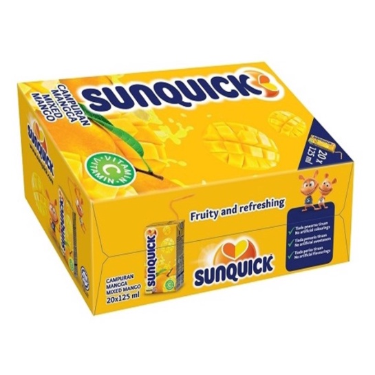SUNQUICK FRUIT DRINK (Mango) (20x125ml) | Shopee Singapore