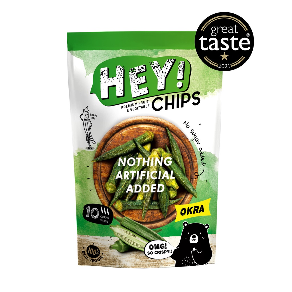Hey! Okra Chips (20g) | Shopee Singapore